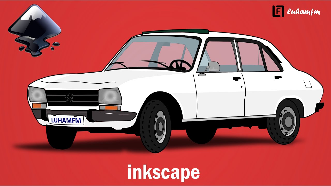 How to Make a Vector Car Illustration in Inkscape || Step by Step guide ...