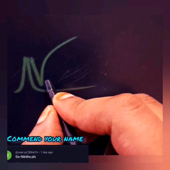 Nikitha 🤩Name design sign ️ #namesignature #Shorts #calligraphy #sign # ...