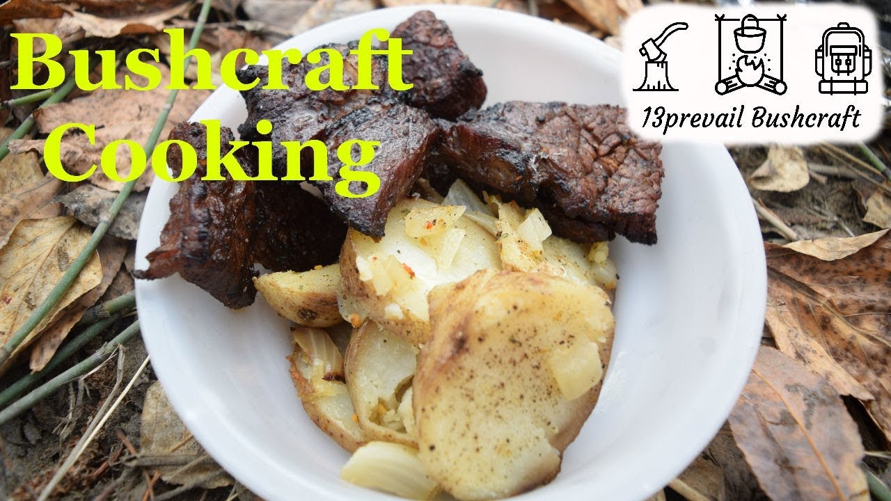 Bushcraft Cooking - Meat And Potato's - YouTube
