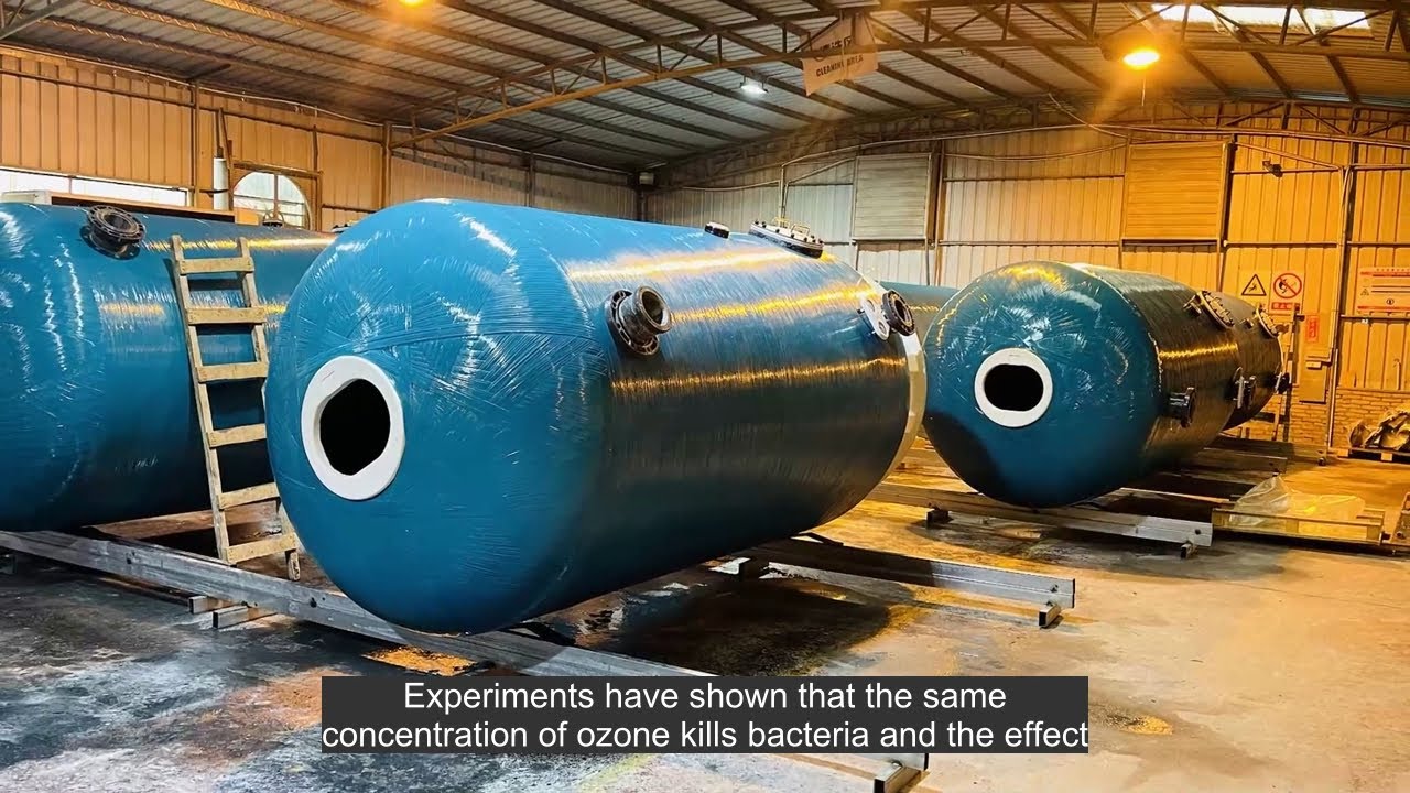 Poolking provided a batch of ozone reactors to new Ocean World - YouTube