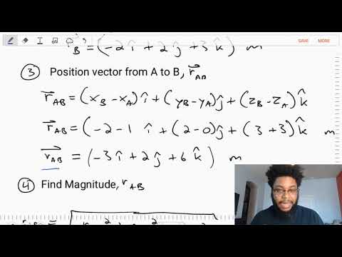 Position Vectors Example 1 - YouTube