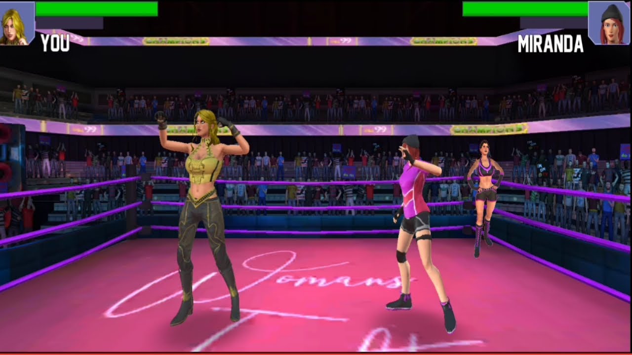 Bad Girls Wrestling Game 👮‍♂️ GYM Women Fighting Games #54 💪WWE GAME ...