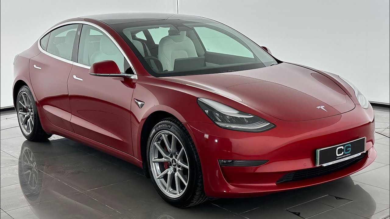 Red | Tesla Model 3 | Long Range Dual Motor 4WD - YouTube