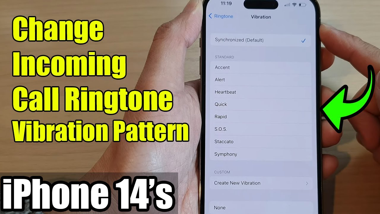 iPhone 14's/14 Pro Max: How to Change Incoming Call Ringtone Vibration ...