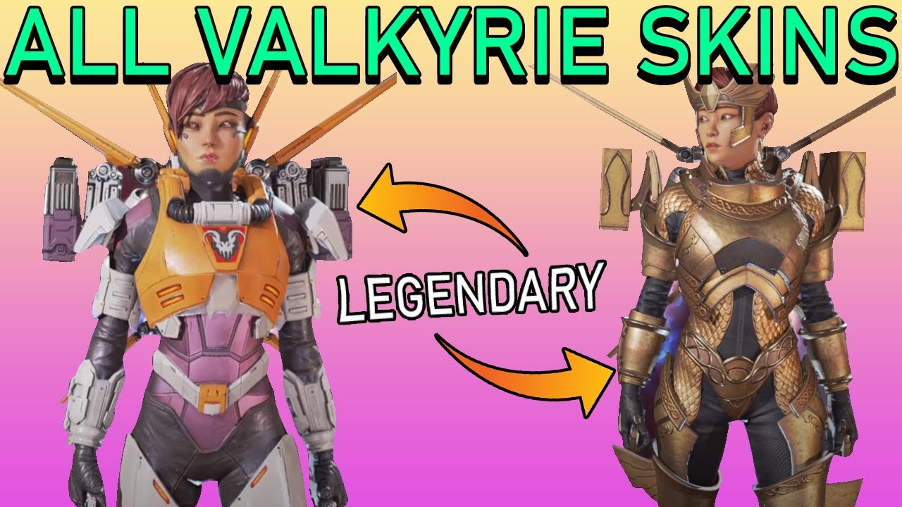 EVERY LEGENDARY VALKYRIE AND BOCEK BOW SKIN IN GAME (Apex Legends ...