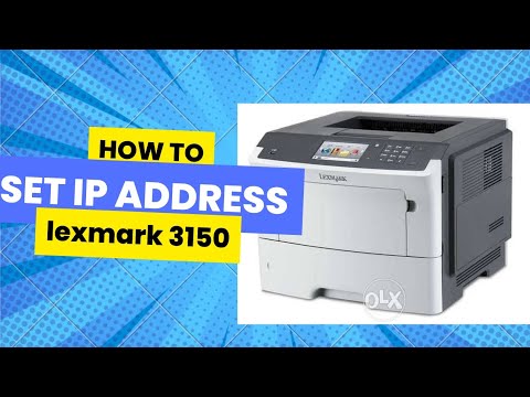 ضبط اعدادات الشبكه للطباعه من الموبايل ||reset ip address Lexmark 3150 ...