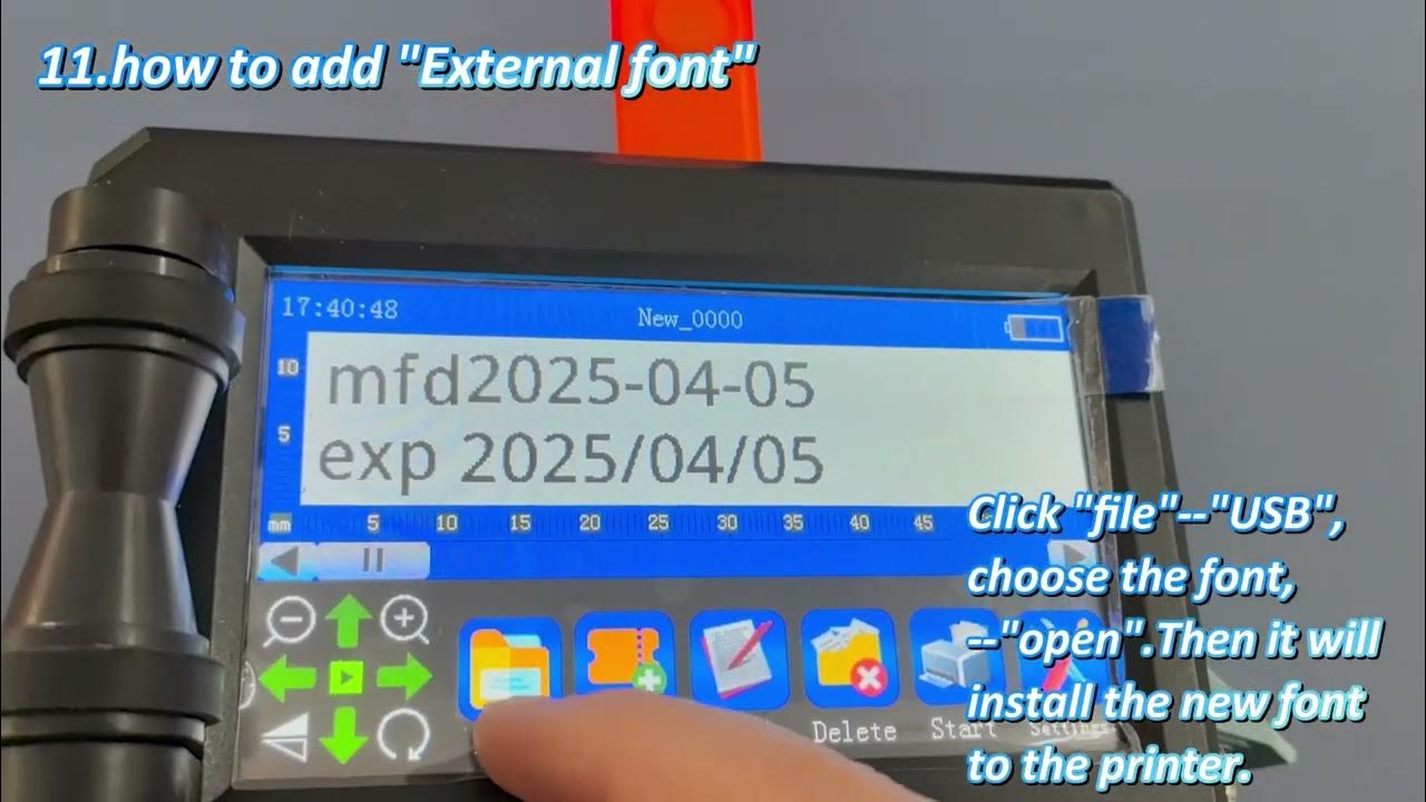 How to add "External Font"(QM-Z10) - YouTube