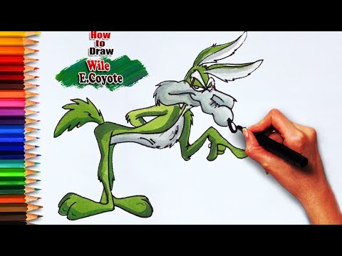 How to Draw Wile E.Coyote | Looney Tunes drawing | Easy drawing step by ...