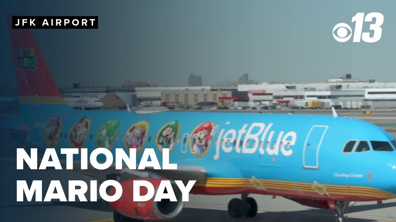 Nintendo and JetBlue celebrate National Mario Day - YouTube