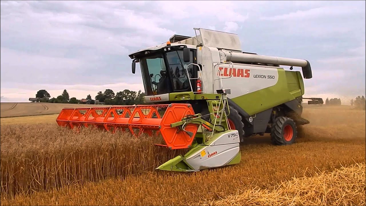 Claas lexion 550 HD - YouTube