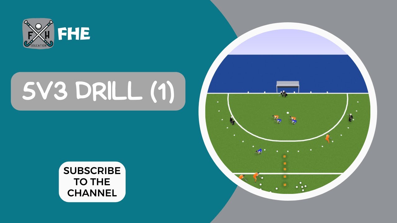 FIELD HOCKEY 5V3 DRILL (1) for all COACHES - YouTube