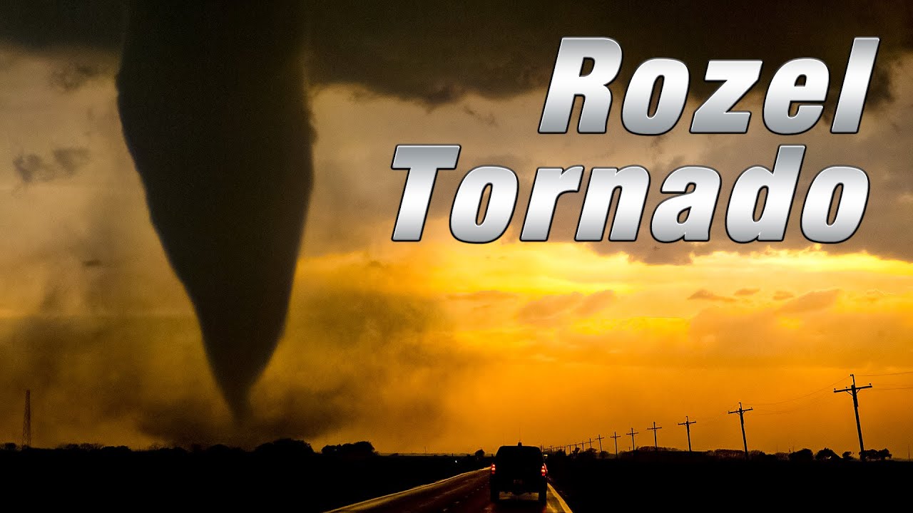 SUNSET TORNADO - Rozel Kansas 18th May 2013 - YouTube