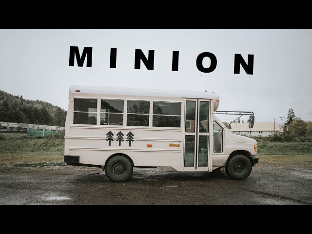 White Short School Bus