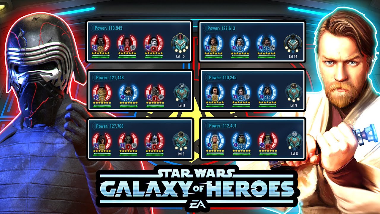 CG Says "Welcome To Kyber 1".. 3v3 Grand Arena Kyber 1 | SWGoH - YouTube