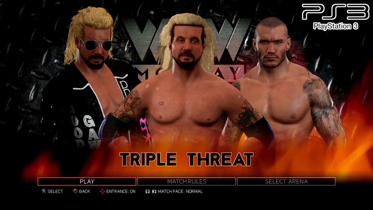 WWE 2K17 PS3 - Diamond Dallas Page VS DDP '92 VS Randy Orton - Triple ...