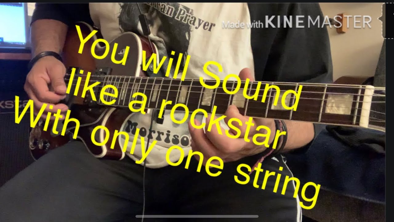 One string guitar solo improvising - for beginners - YouTube