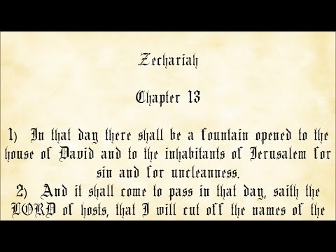 Zechariah Chapter 13 - King James Authorized Version with text - YouTube