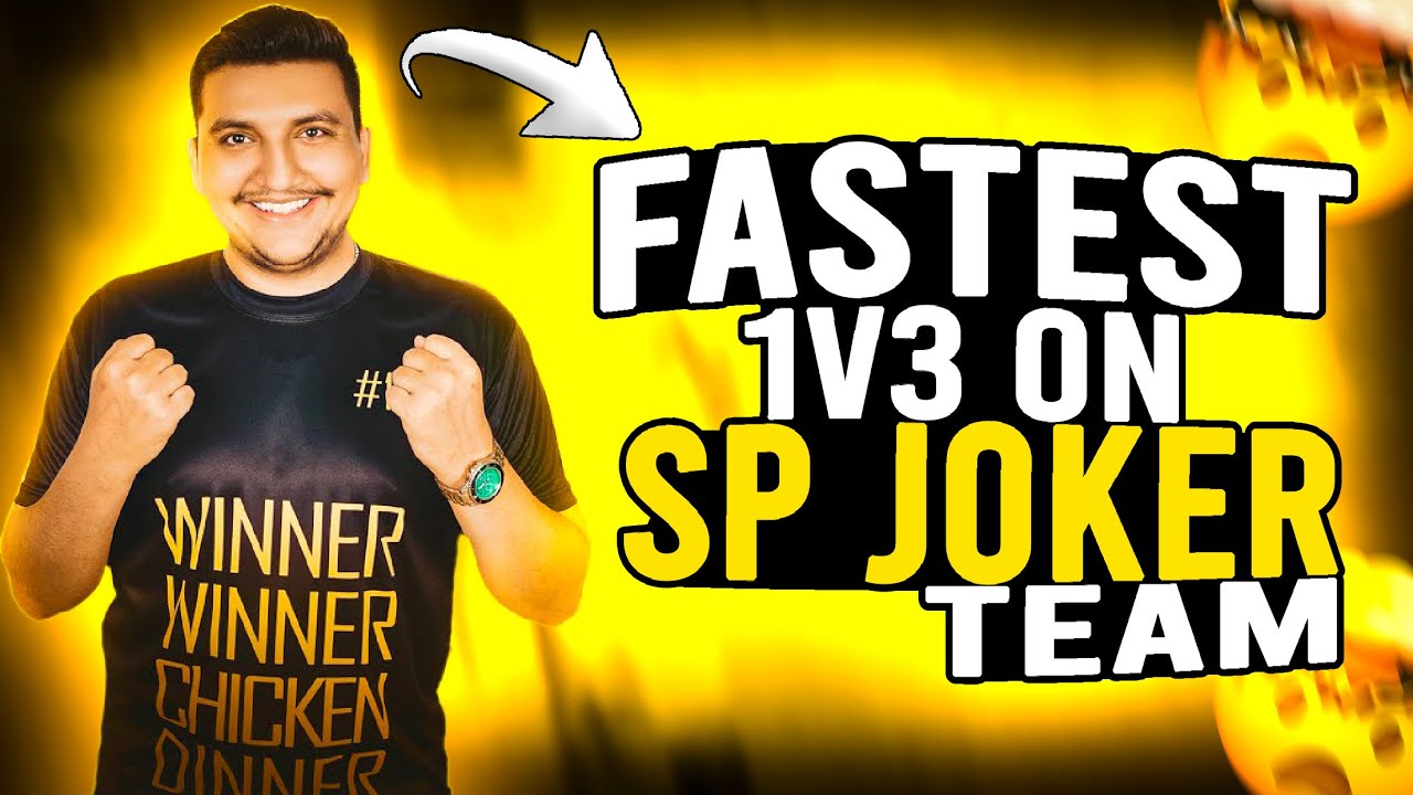Fastest 1v3 On Sp Joker team • ZyroJayyy • PUBG - YouTube