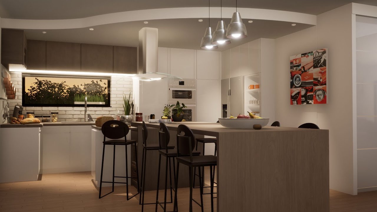 The Kitchen Experience - Twinmotion 2021-1 - YouTube