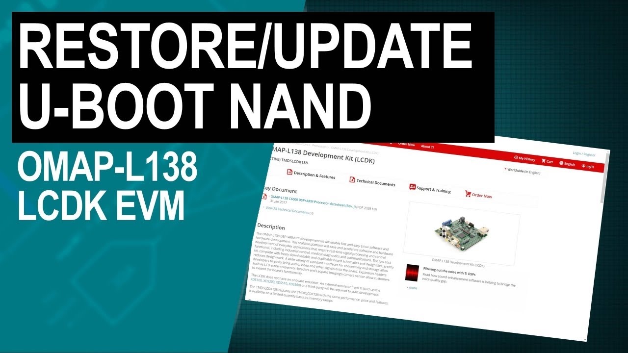 Restoring and Updating U-Boot NAND on OMAP-L138 - YouTube