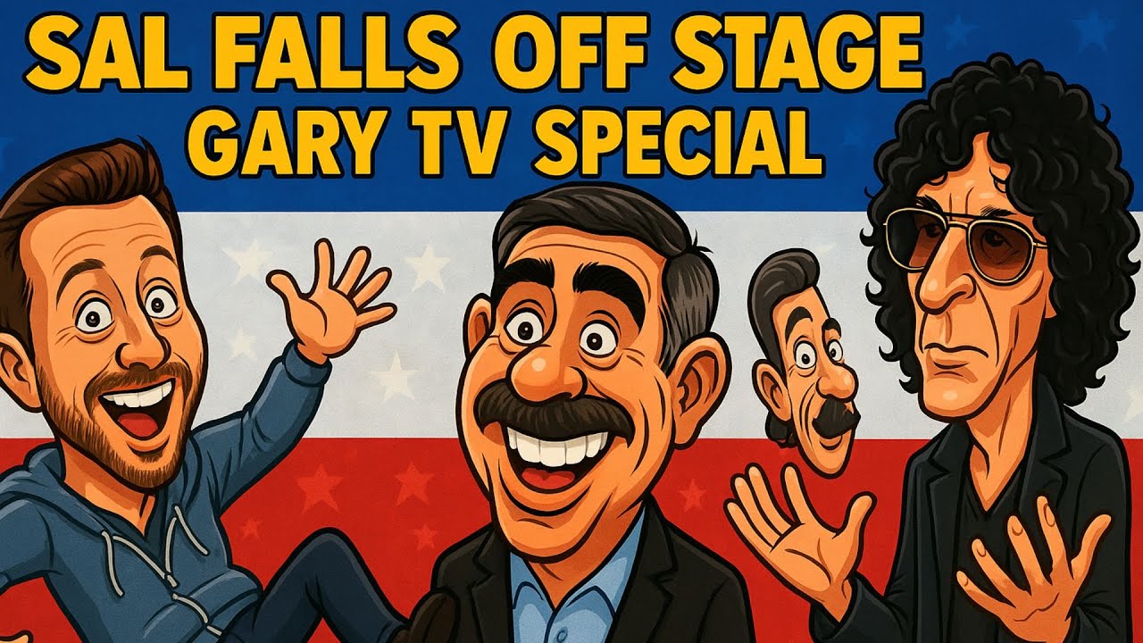 Sal Falls Off Stage Gary TV Special - howard sten show - YouTube