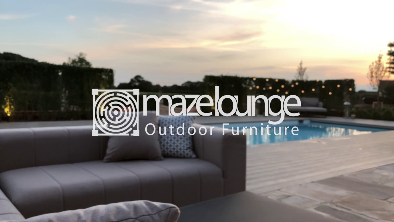 Maze Lounge - NEW from 2019 Outdoor Fabric Garden Furniture. - YouTube