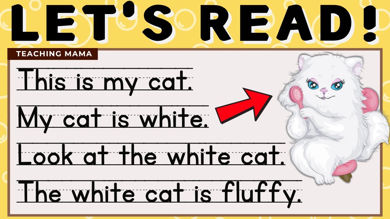 LET'S READ! | PRACTICE READING SIMPLE PARAGRAPHS FOR KIDS | LEARN TO ...