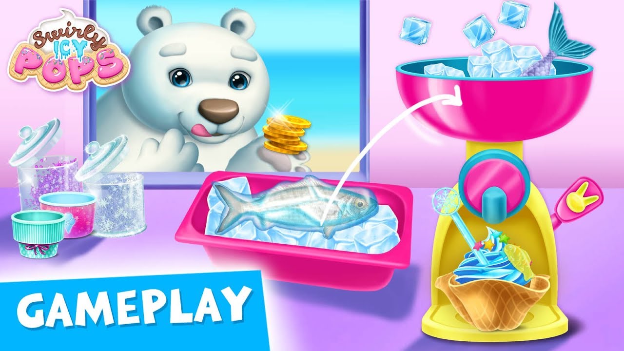 SEAFOOD ICE CREAM?! 🍦😱 Swirly Icy Pops Official Gameplay | TutoTOONS ...