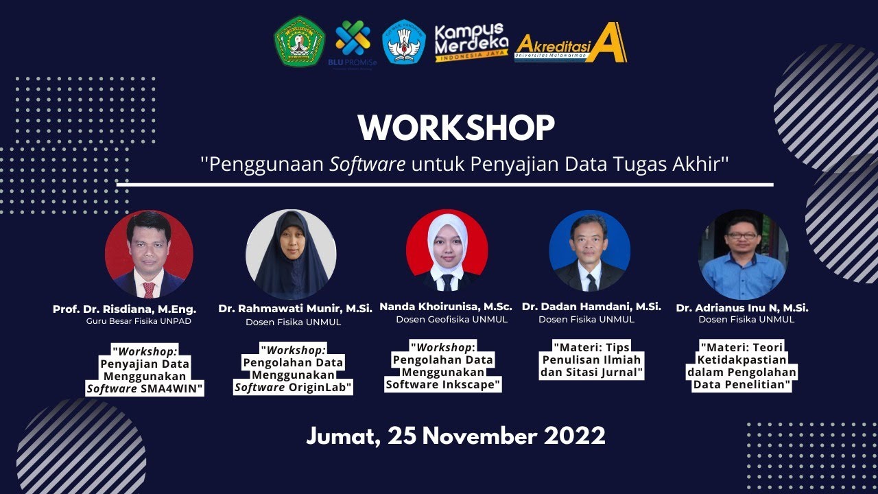 WORKSHOP "Penggunaan Software untuk Penyajian Data Tugas Akhir" - YouTube