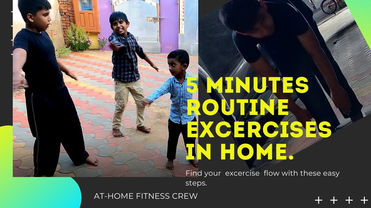 Five minutes children l exercise daily routine - YouTube