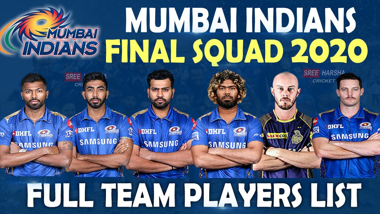IPL 2020 | Mumbai Indians Final Squad | Full team Players List | IPL ...