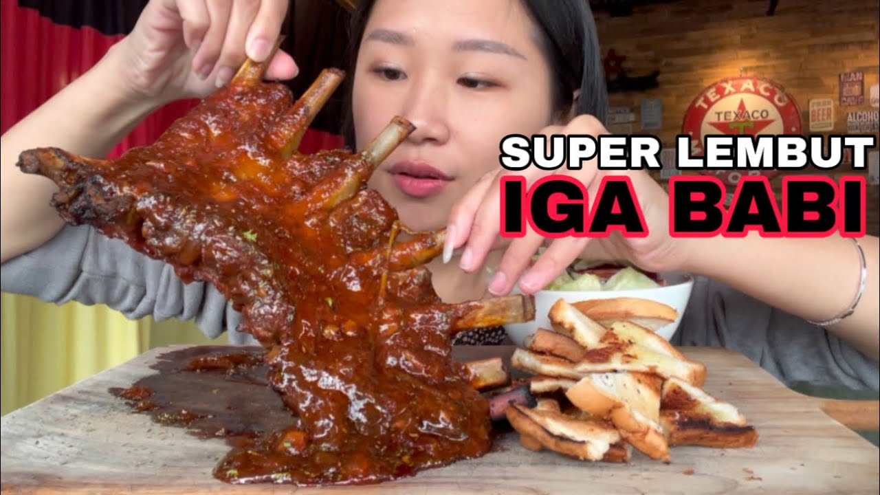 MUKBANG IGA BABI SUPER LEMAK DAN LEMBUT DI RESTO GERMAN KOTA MEDAN😍🔥 # ...