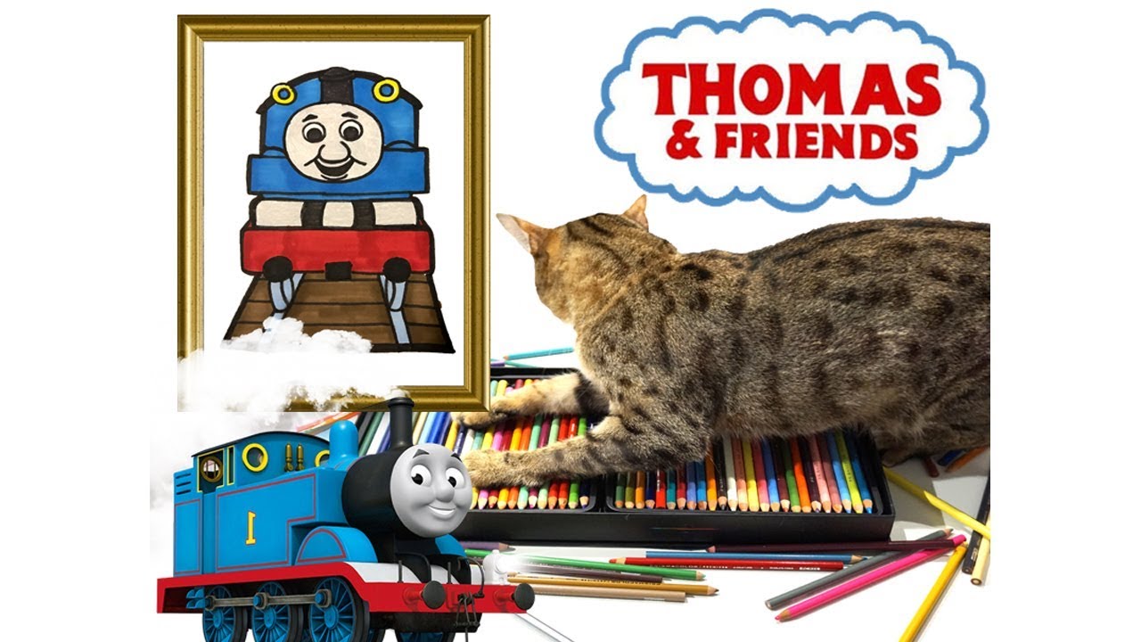 How to Draw and Color Thomas the Tank Engine From Thomas and Friends ...