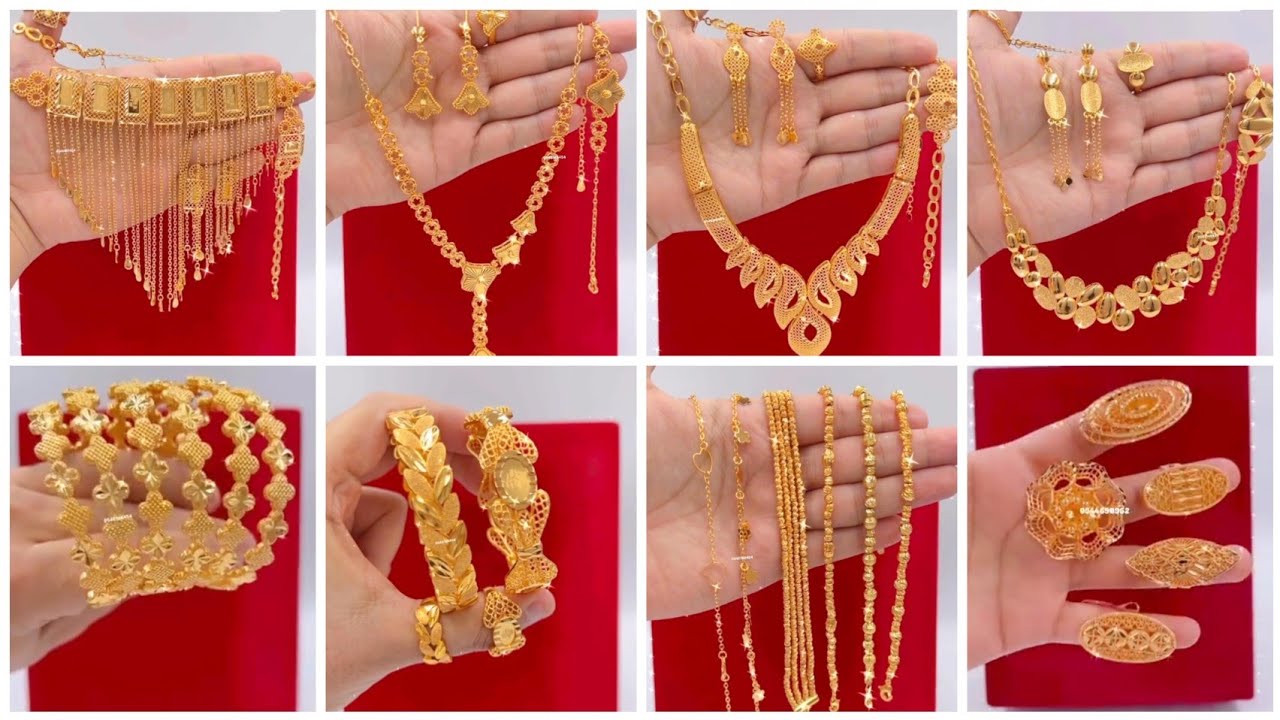 Latest gold bangle design/new Gold necklace collection/gold bracelet ...