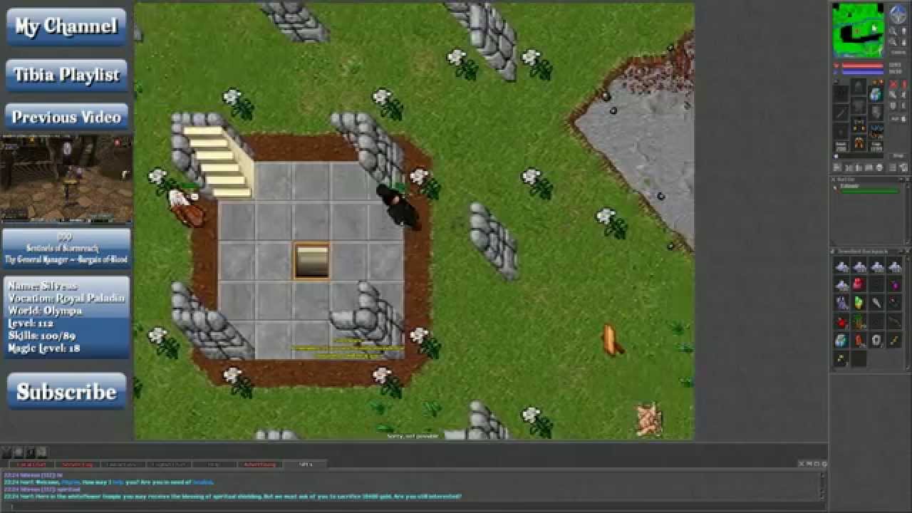 Let's Play Tibia: Getting Blessings (AKA, the walk of shame) (ENG ...