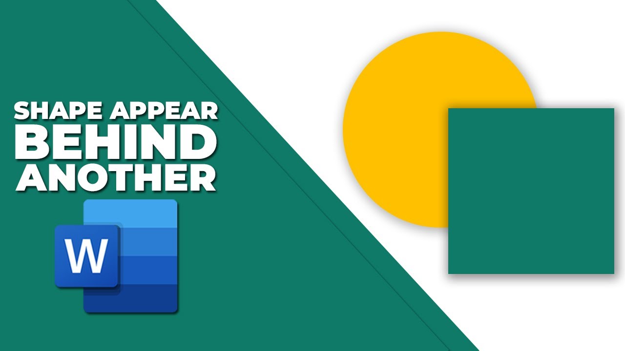 How To Make A Shape Appear Behind Another In Word YouTube How To Make A Shape Appear Behind Another In Word YouTube