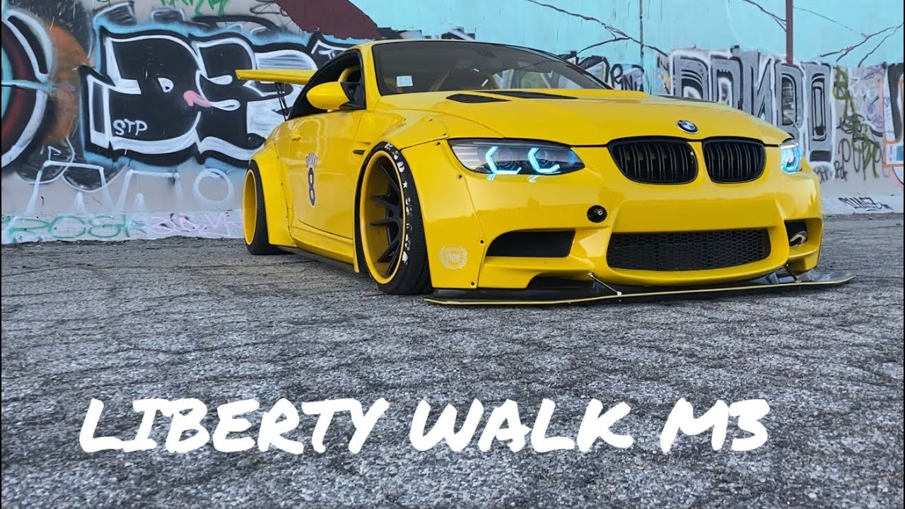 Liberty Walk Bagged E93 BMW M3 4k - YouTube