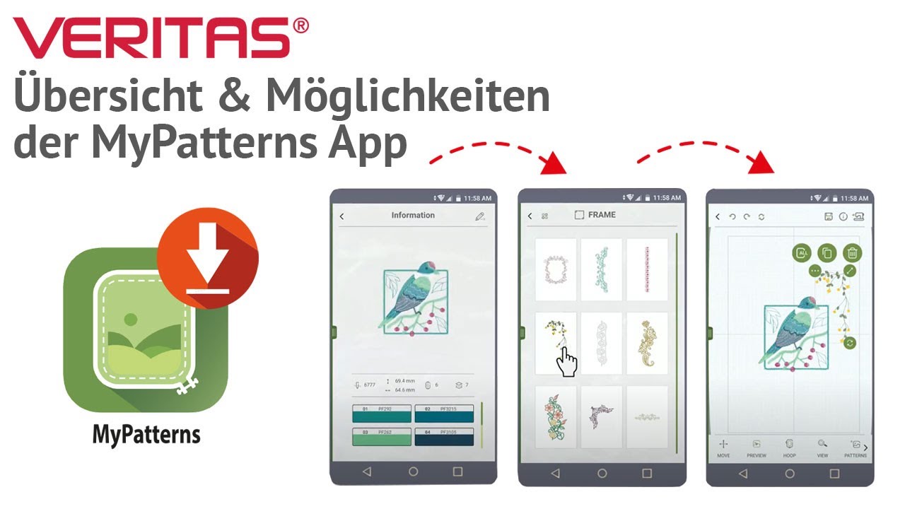 VERITAS Florence - MyPatterns App (DE/EN) - YouTube
