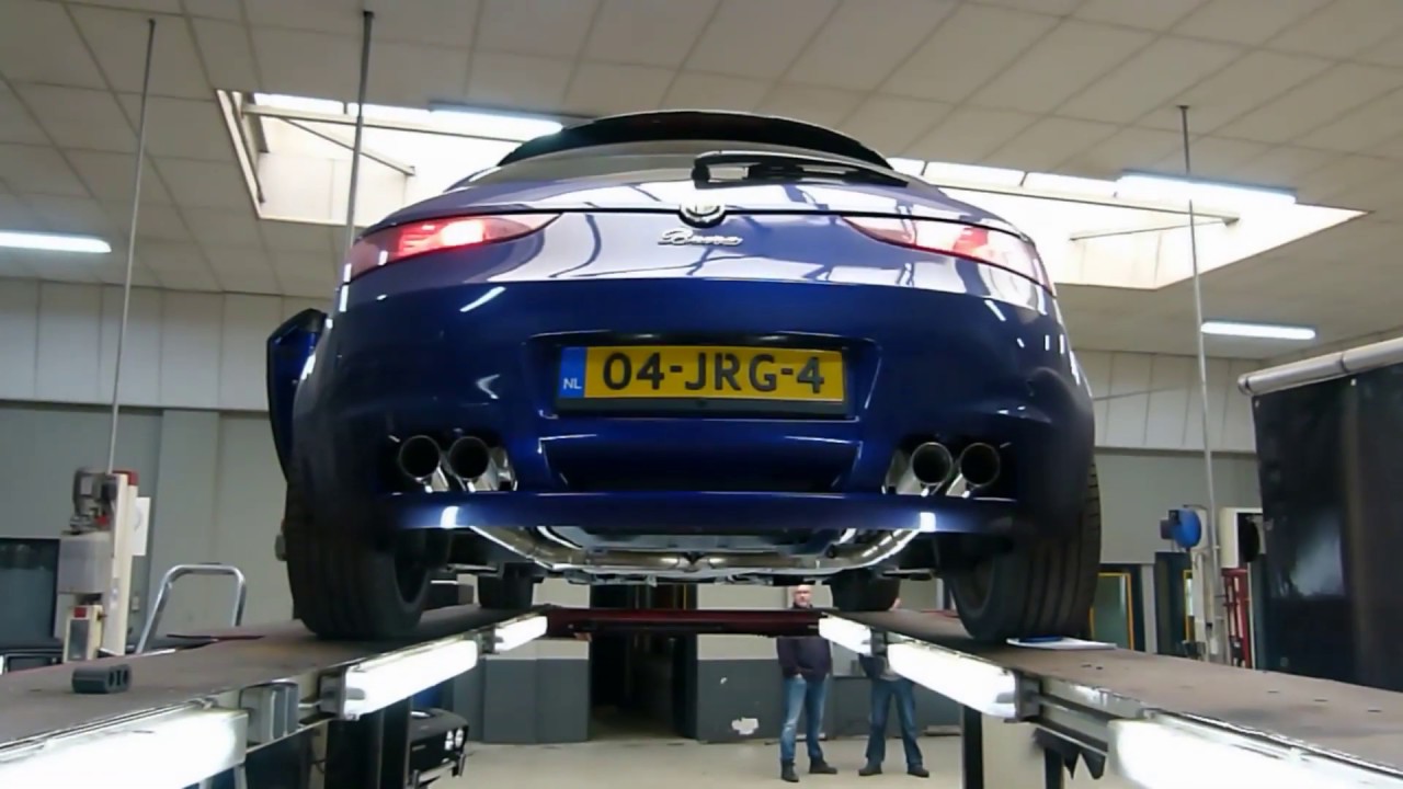 Alfa Romeo Brera 1750 TBI met RVS uitlaatsysteem van EPS Uitlaten - YouTube