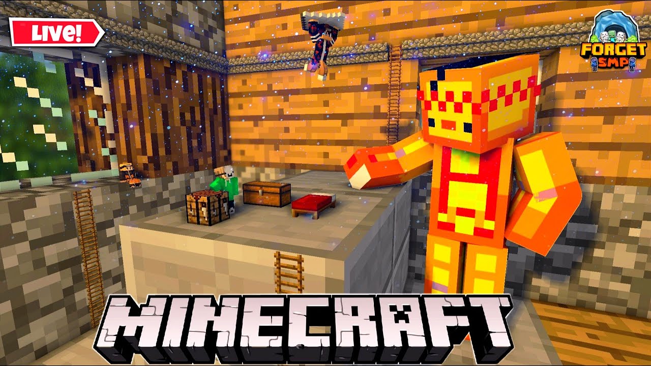 Minecraft Java+Pocket edition Smp 🔴 Live Streaming || Forget me Public ...