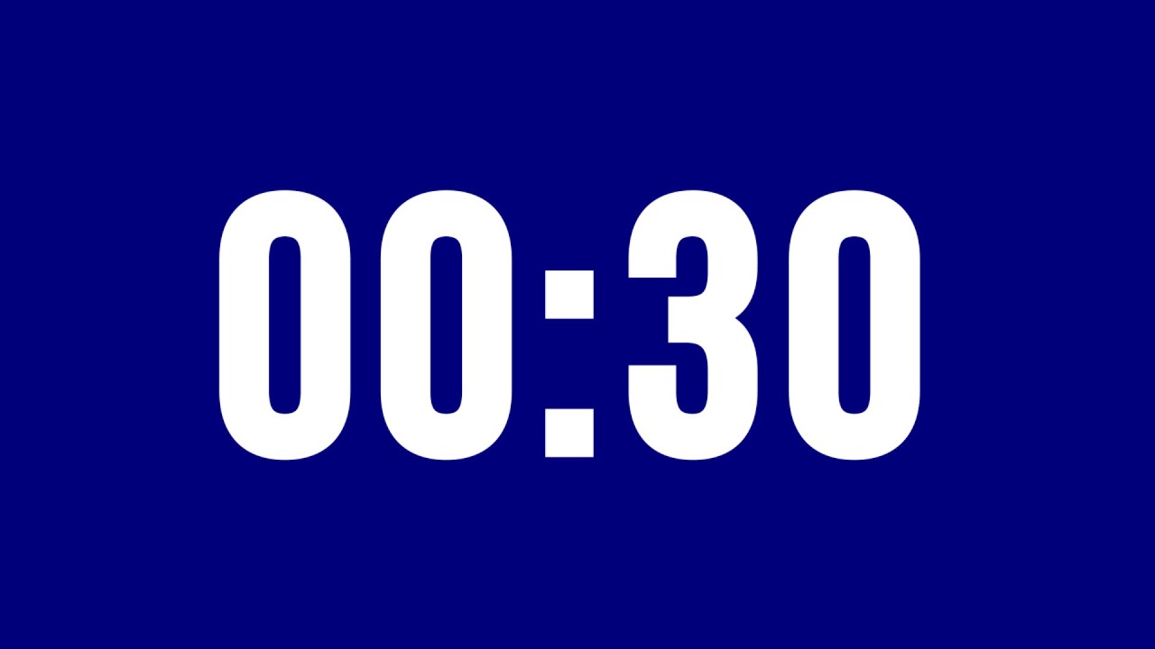 30 Seconds Timer for Kids with Music and Buzzer Countdown Clock - YouTube