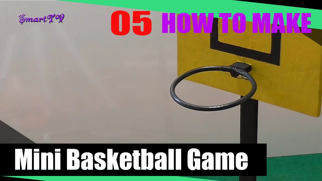 How To Make A Mini Basketball Game - YouTube