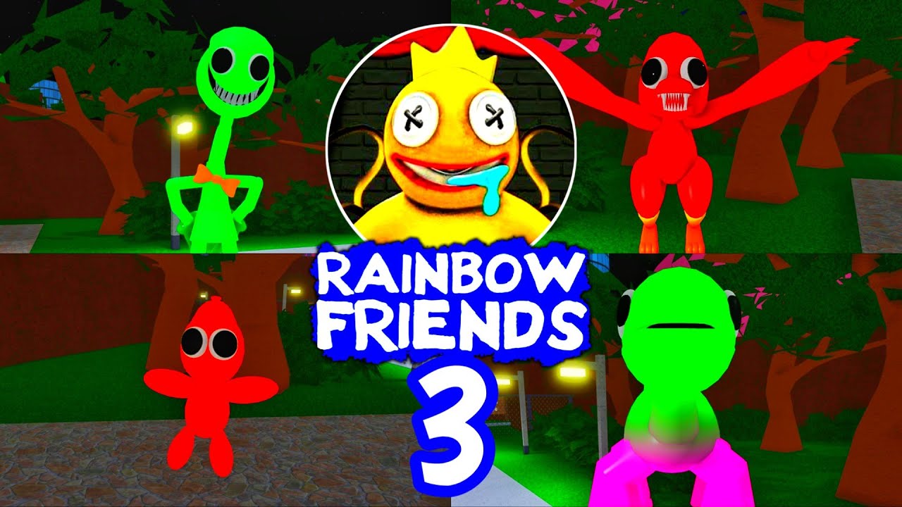 Rainbow Friends Chapter 3 - New Characters Jumpscares (Fangame) 😃 - YouTube