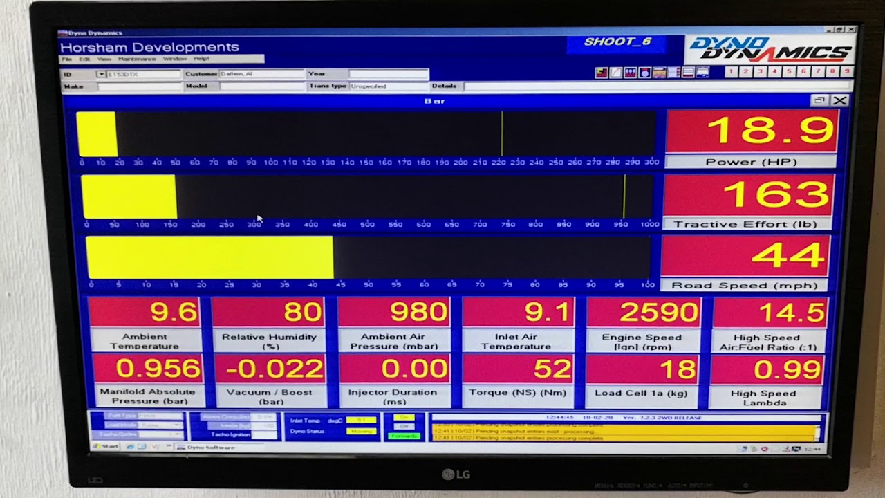low rev run graph 350Z - YouTube