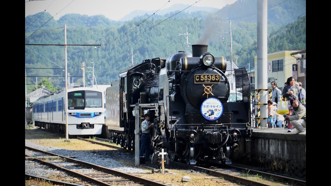 C58 363 生きている蒸気機関車 秩父鉄道 - YouTube