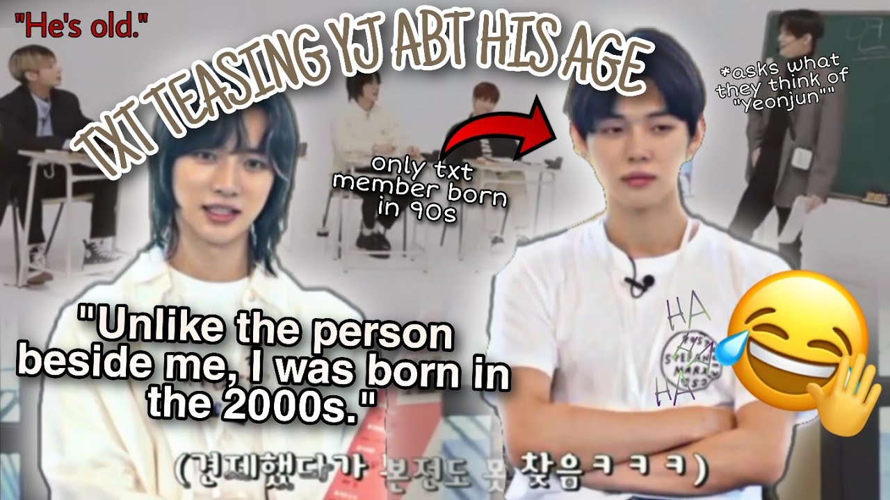 TXT teasing Yeonjun abt his age (just txt convincing yj he's old af ...