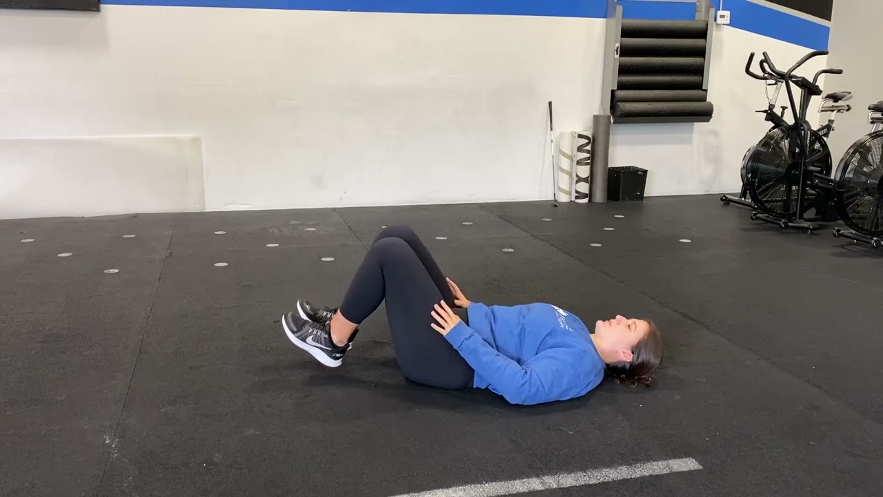 Double Knee to Chest (Core Activation) - YouTube
