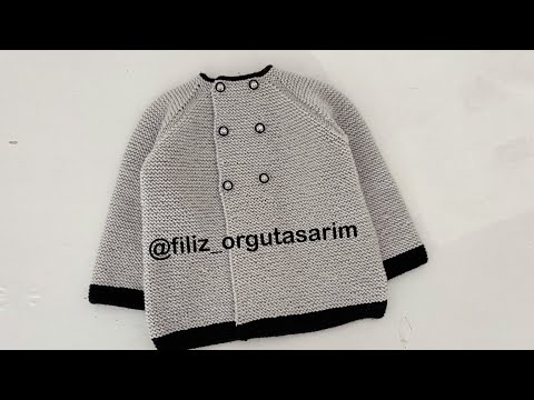 2 yaş yakadan başlama bebek hırkası