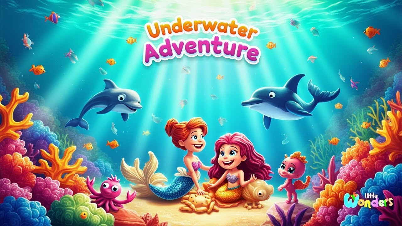 Underwater Adventure Songs for Kids | Fun & Educational Ocean Cartoon ...