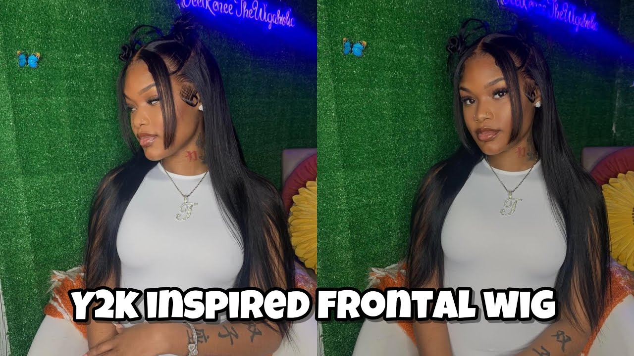 Come With Me To Get My Hair Done | Y2K Inspired Space Bun On Frontal ...